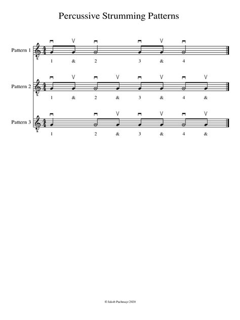Percussive Strumming Patterns Pdf