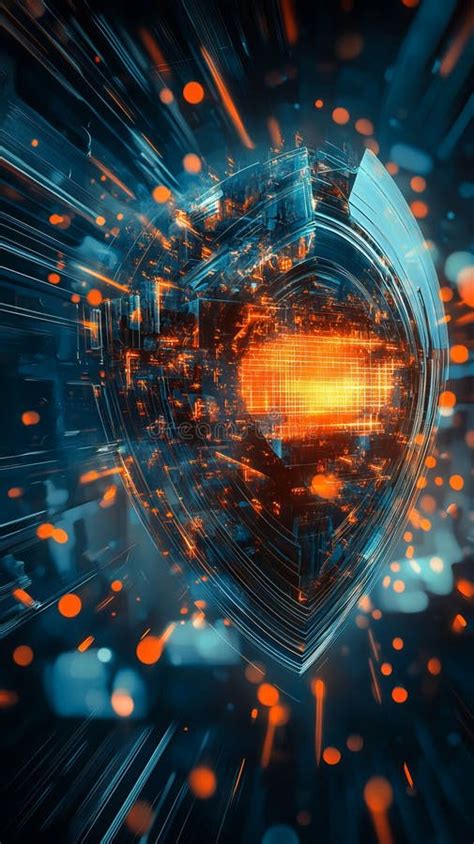 Conceptual Representation Of Data Security In Internet Of Things Stock Illustration