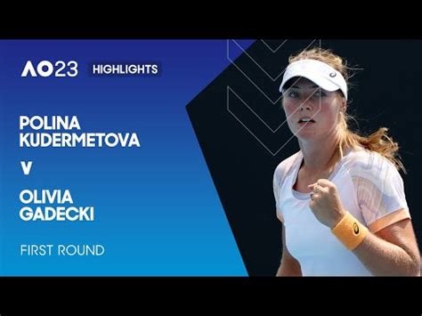 Polina Kudermetova V Olivia Gadecki Highlights Australian Open 2023