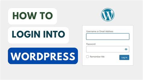 How To Login Wordpress Admin How To Login Wordpress Dashboard Youtube