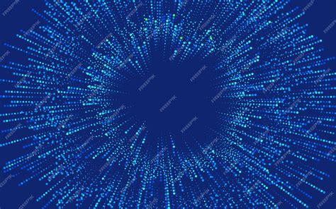 Premium Vector Concept Of Big Data Or Digital Transformation Graphic Of Futuristic Blue Wave
