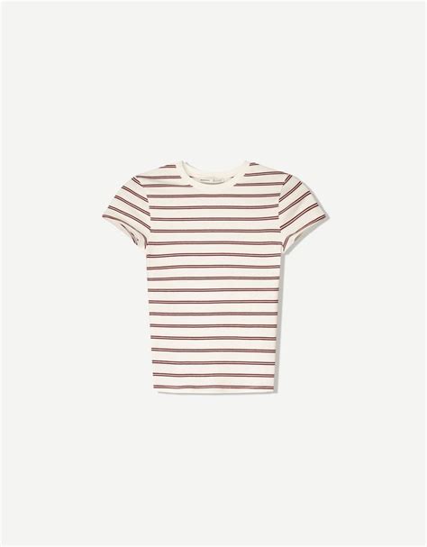 Short Sleeve Crew Neck T Shirt Bsk Teen Bershka