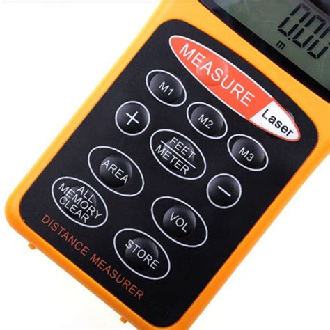 Handed CP Ultrasonic Distance Measurer Laser Point LCD With Backlight Free Shipping