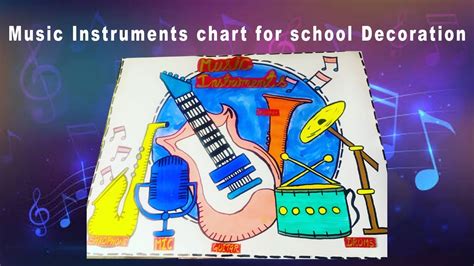 Music Instrument Chart For School Decoration Music Instrument School