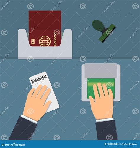 Biometric Passport Template Travel Id Card Mockup With Tourist Visa