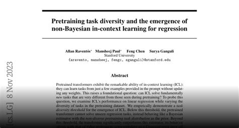 Paper Page Pretraining Task Diversity And The Emergence Of Non