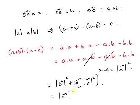 SOLVED Consider The Vectors OA A OB B And OC A B A B A B 0 Show Comment