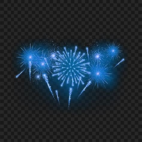 Sparkle Blue Fireworks HD PNG Citypng