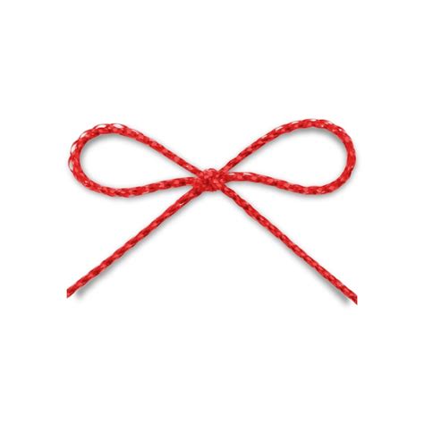 Premium Photo Directly Above Shot Of Tied Knot String On White Background