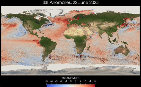 Global Ocean Surface Temperature Anomalies Difference From Average