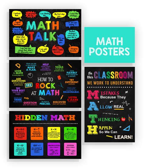 Buy 4 Pieces Math S Teacher S For Classroom Math S For Middle And High School Education