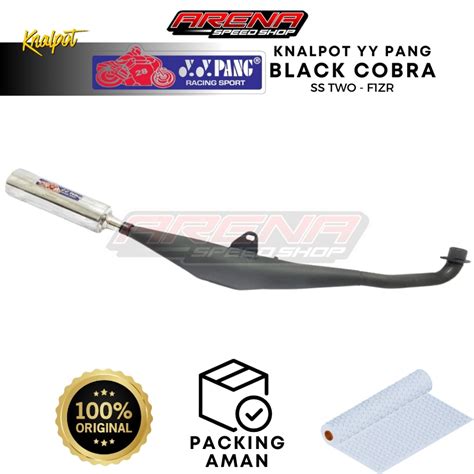 Jual YY Pang Black Cobra SS Two Knalpot Standar Racing F1ZR Force 1