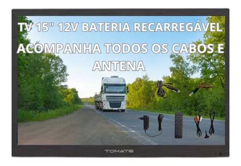 Tv Portátil Digital 154 12v Caminhão Carro Van Pronta Ent à Venda Em Tupi Paulista São Paulo