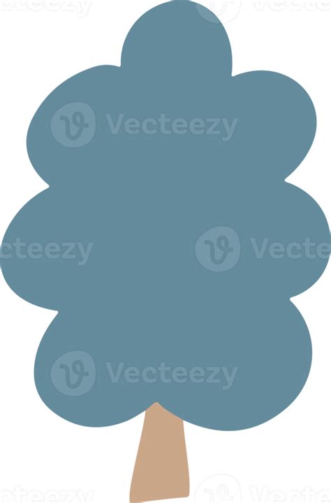 Cute Walnut Tree Illustration For Design Element Autumn Clip Art Hand Drawn 13168586 Png