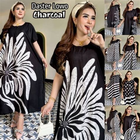 Jual Daster Lowo Hitam Kekinian Motif Terbaru Shopee Indonesia