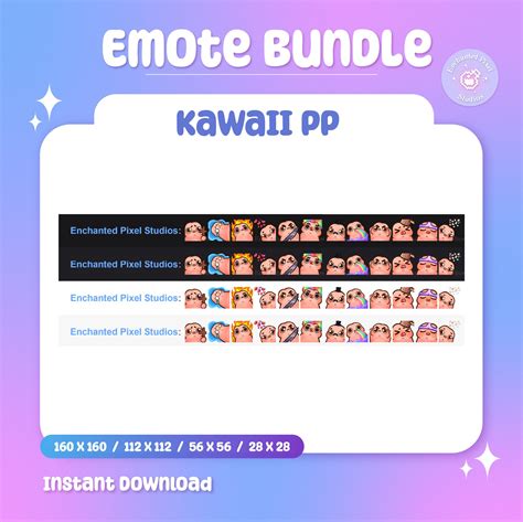 Cute Pp Meme Emote Twitch Pack 12 Streamer Funny Emote Pack Discord