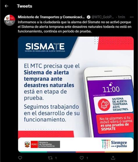 Alarma Sismate ¿por Qué No Sonó La Alarma Durante El Temblor En Lima