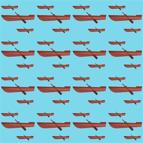 Modèle Vectoriel De Bateau Vecteur Premium