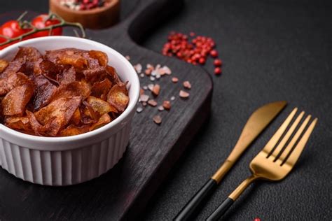 Premium Photo Delicious Crispy Potato Chips With Salt And Spices