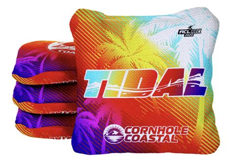 Paradise Day Tidal Cornhole Coastal