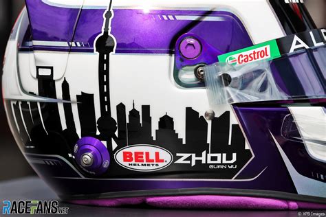 Guanyu Zhous Helmet Alpine Red Bull Ring 2021 · Racefans