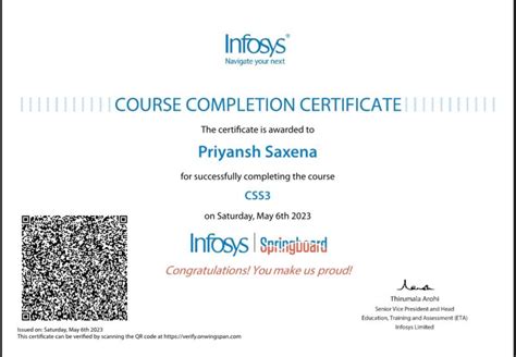 Priyansh Saxena On Linkedin Successfully Completed The Css3 Course