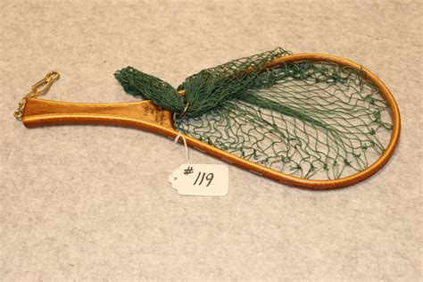 Bid Now Orvis Wood Framed Landing Net Hand Crafted In New Zealand For