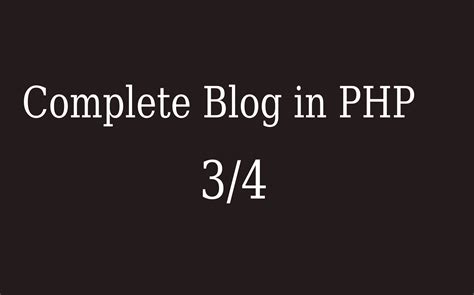 Cómo crear un blog en PHP y base de datos MySQL Backend 2xsoftware