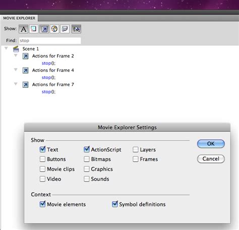 Actionscript Not Showing Up In Actions Frame Window In Flash Cs5