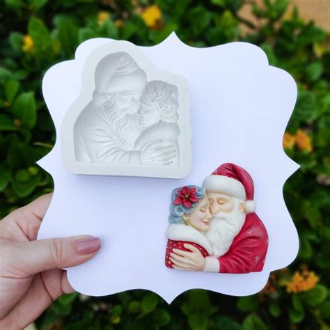 Papai E Mamãe Noel Gabi Moldes De Silicone