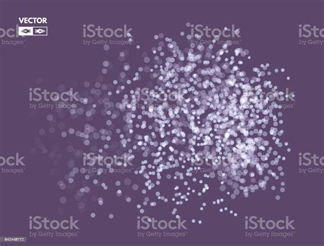 빈 공간에 혼란 입자입니다 동적 배경입니다 벡터 Illustartion입니다 3차원 형태에 대한 스톡 벡터 아트 및 기타 이미지