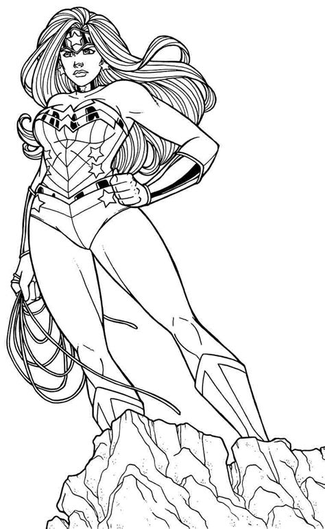 Free Printable Female Superhero Coloring Pages