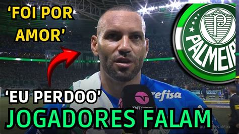 VEJA O QUE OS JOGADORES DO PALMEIRAS FALARAM AO SEREM TRI CAMPEÕES