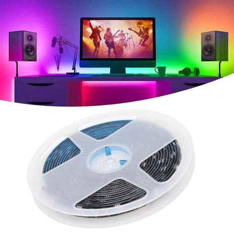Bande lumineuse LED RVB RGB Strip Light Étanche USB Alimenté