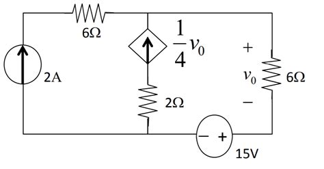 Solved Determine V0 In This Circuit Using Node Voltage