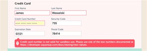 Security Code On Credit Card Says Invalid