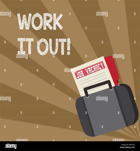 Word Writing Text Work It Out Business Concept For Planning Something In Detail Brainstorm