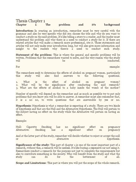 Chapter 1 Null Hypothesis Hypothesis