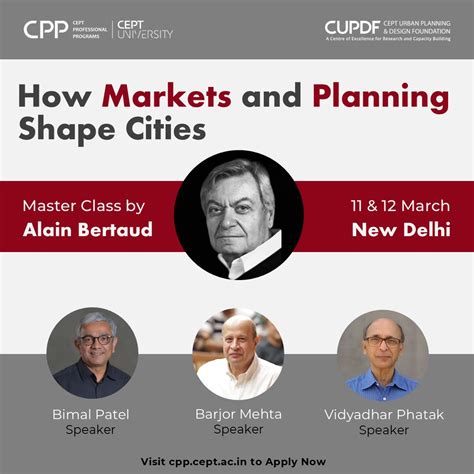Cept University To Host Urban Planning Masterclass In New Delhi On