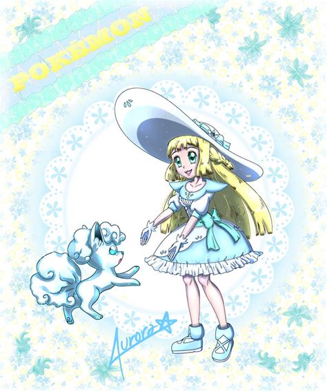 Pokemon Lillie And Vulpix By Aurora By Edalinelaurence On Deviantart