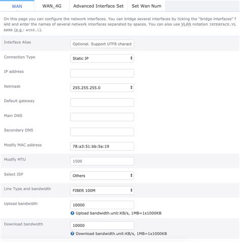 WAN Config Ezenos Manual