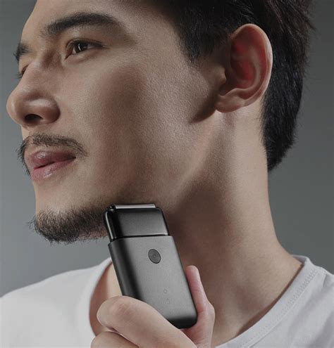 Novo xiaomi mijia barbeador elétrico portátil inteligente mini aparador de barba molhado e seco