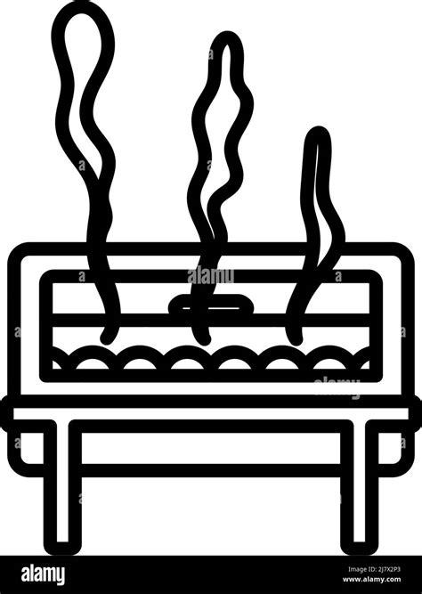 Chafing Dish Icon Bold Outline Design With Editable Stroke Width Vector Illustration Stock