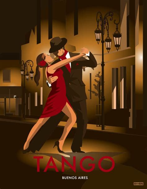 Tango Hoorn Vintage Art Deco Posters Poster Art Argentine Tango
