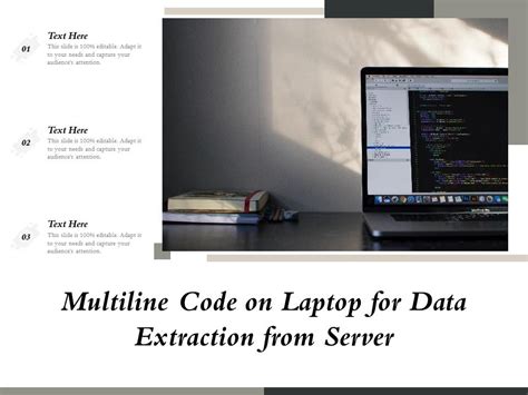Multiline Code On Laptop For Data Extraction From Server Powerpoint