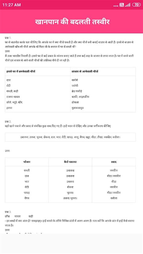 Ncert Solutions Of Hindi Class 7 Vasant Apk สำหรับ Android ดาวน์โหลด