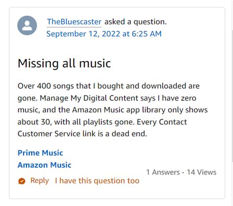 Amazon Music Songs In Library Or Playlists Missing Or Deleted