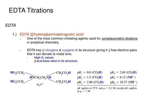 PPT - EDTA Titrations PowerPoint Presentation, free download - ID:1079499