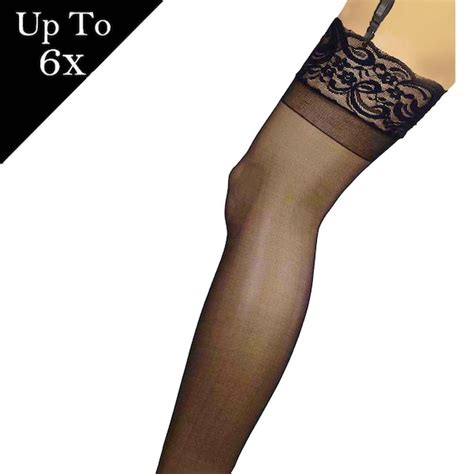 Plus Size Black Stockings Etsy