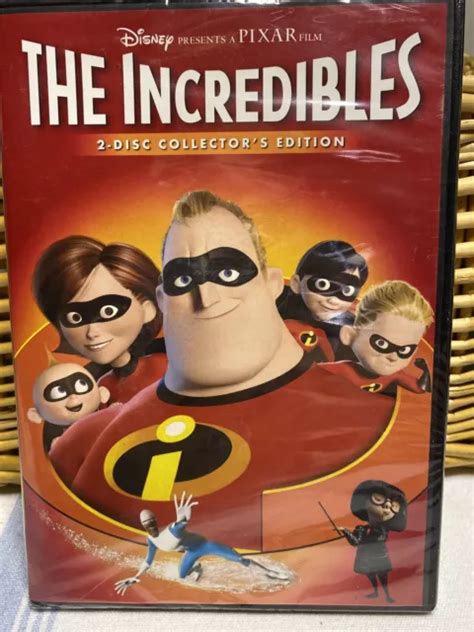 Disney Pixar The Incredibles Dvd Widescreen 2 Disc Collectors Edition